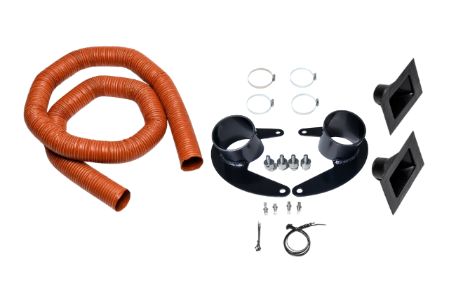 FRONT Brake Duct Kit with Silicone Hose for 2024 Mustang & Dark Horse ...